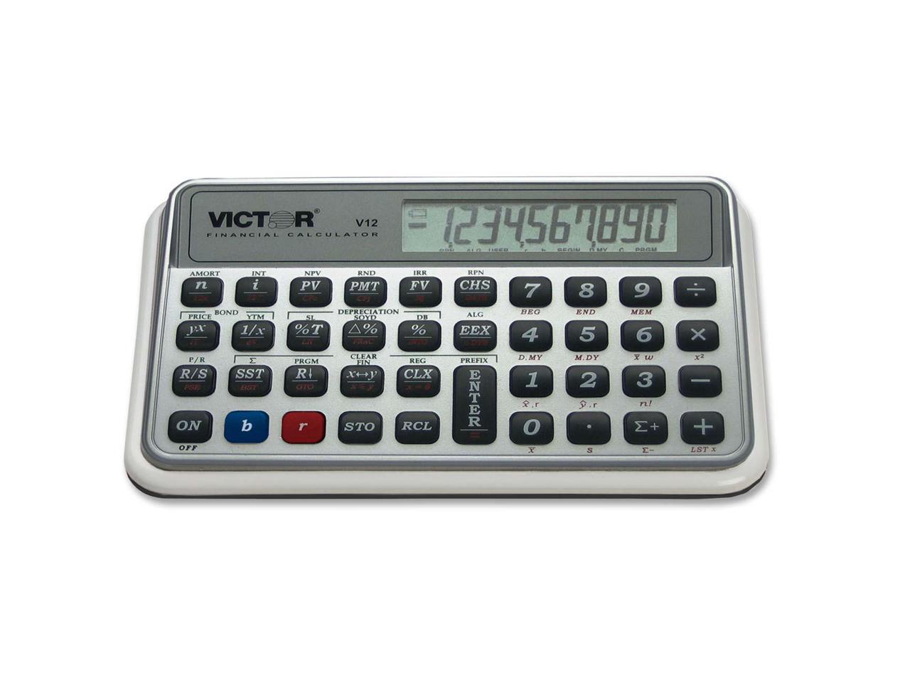 Victor V12 V12 Financial Calculator, 10-Digit LCD - Newegg.com