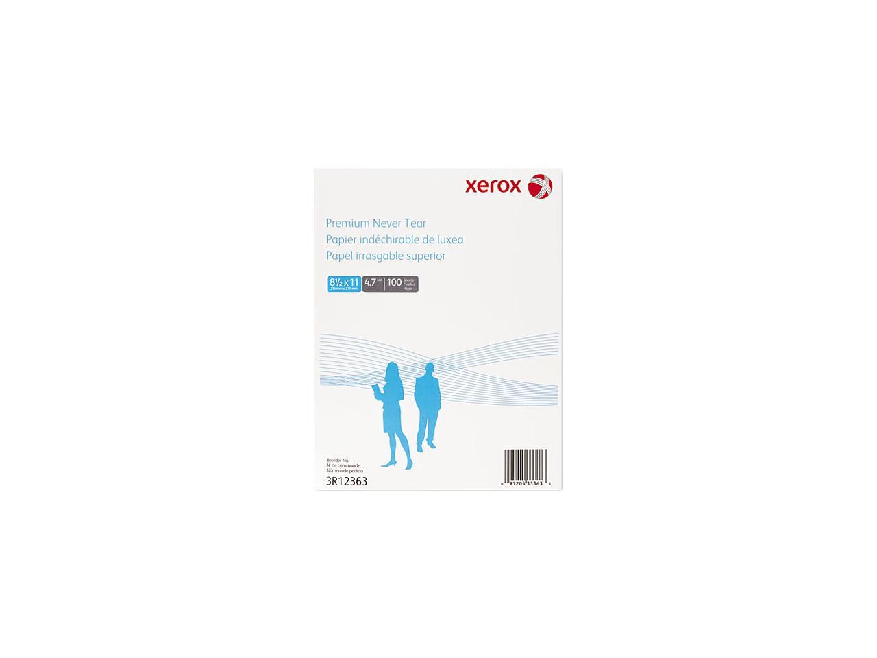 XEROX Polyester Paper, 8-1/2 x 11, White, 100 Sheets per Box - Newegg.com