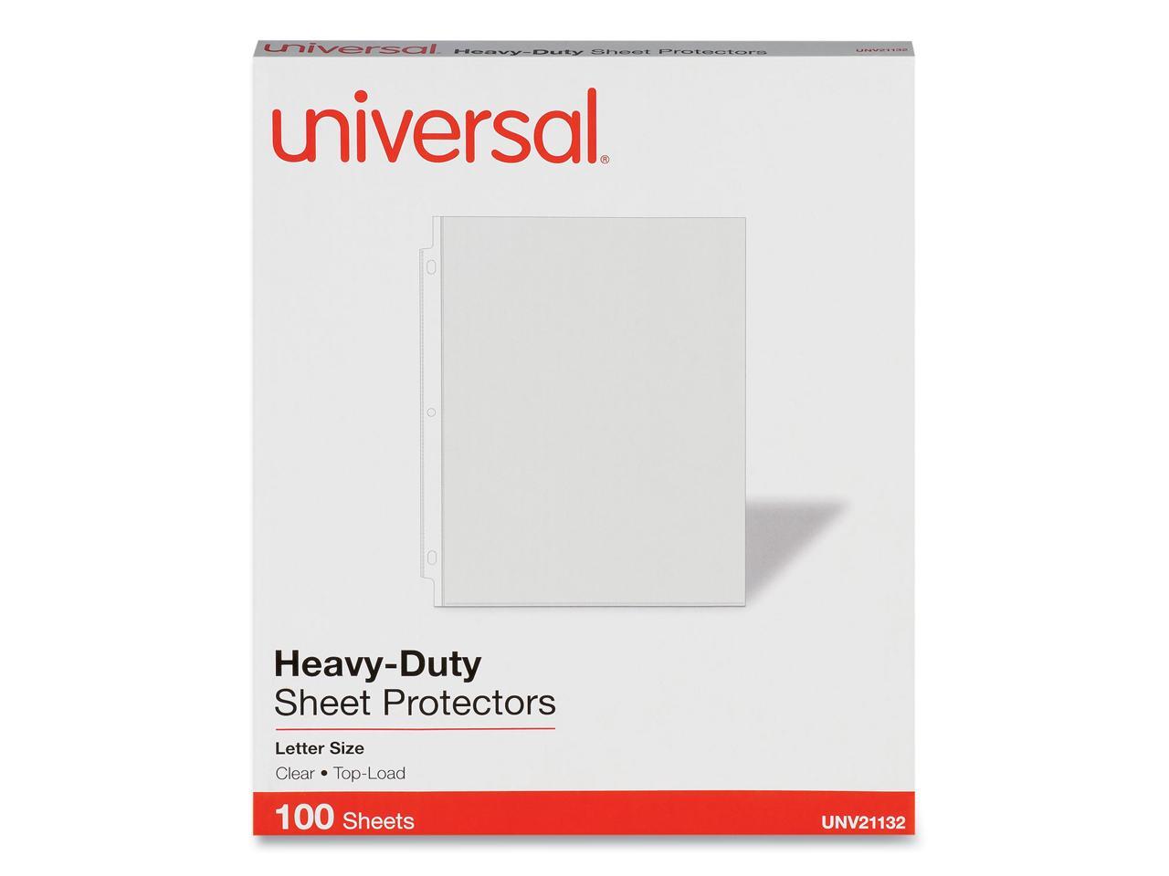 Universal Top-Load Poly Sheet Protectors - Heavy Gauge - Letter Size ...