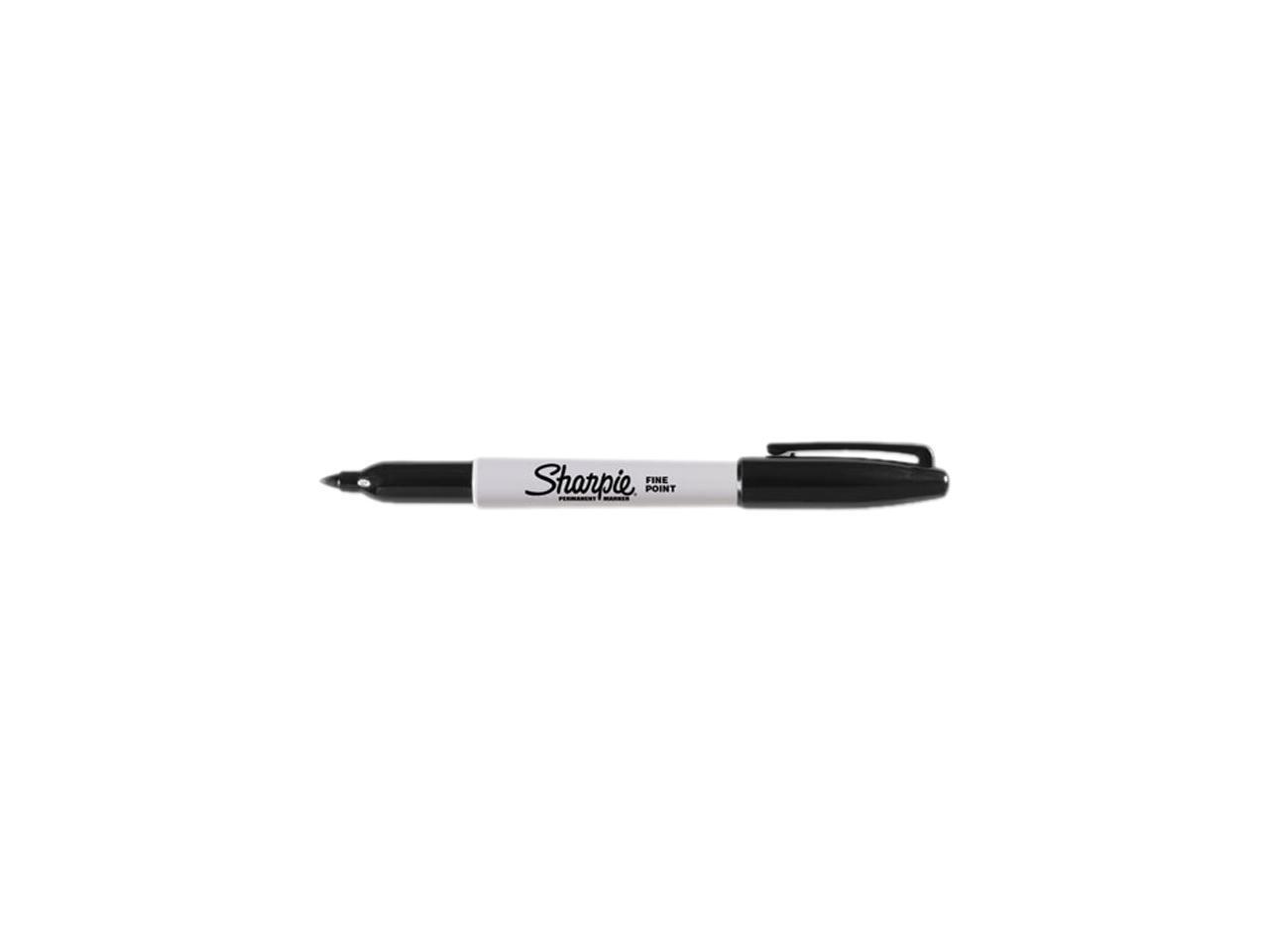 Sharpie 30001 Permanent Marker, Fine Point, Black, Dozen - Newegg.com