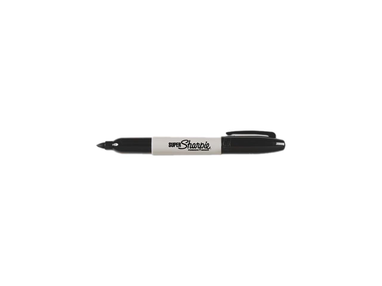 Sharpie 33001 Super Permanent Markers, Fine Point, Black, Dozen ...