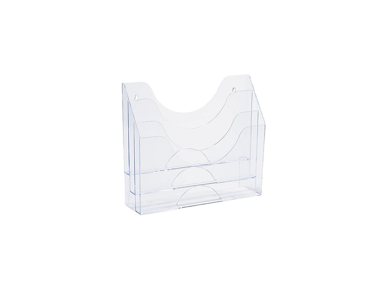 Rubbermaid 96050ROS Three-Pocket File Folder Organizer, Plastic, 13 x 3 ...