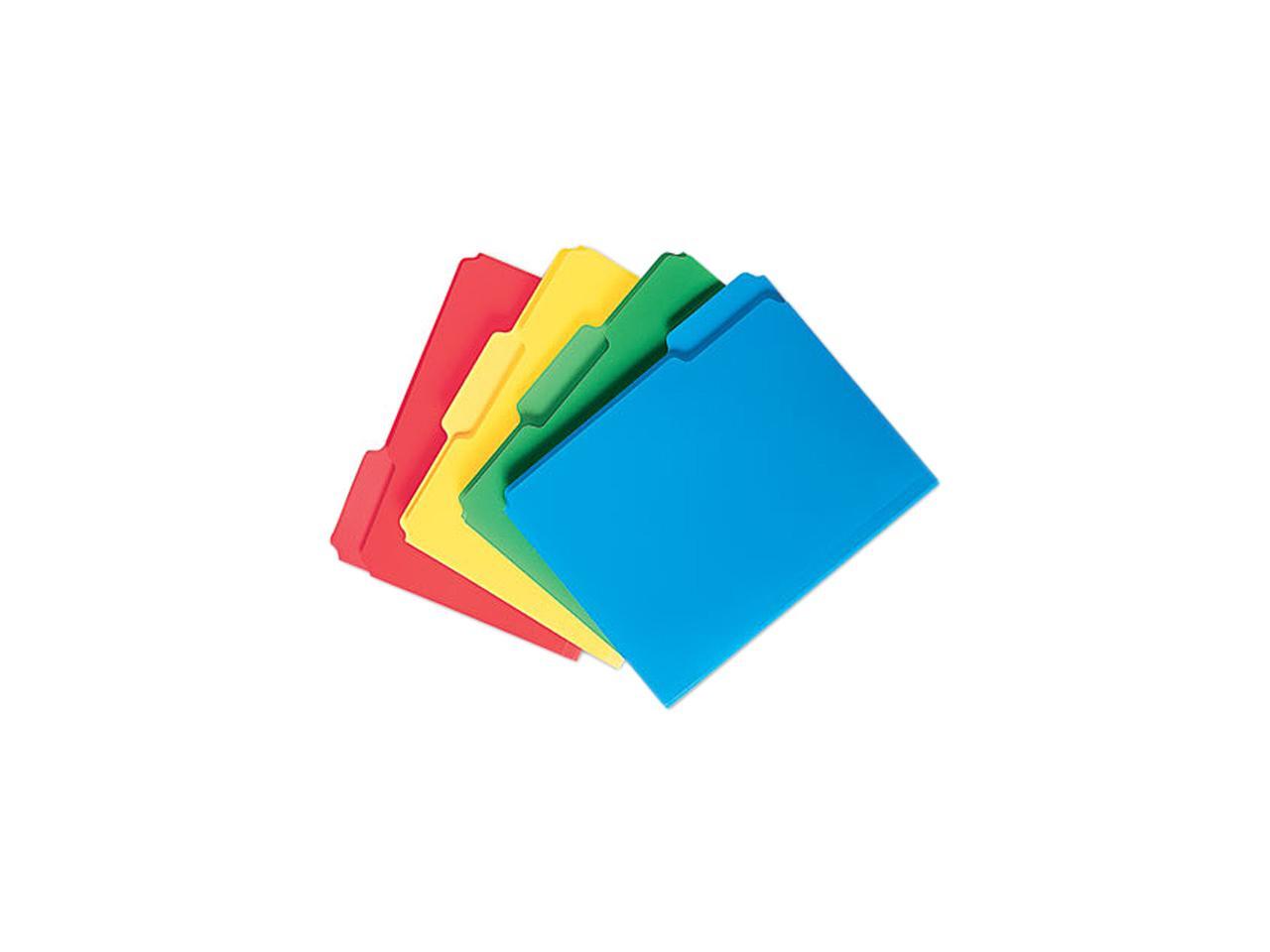 Smead 10500 Waterproof Poly File Folders, 1/3 Cut Top Tab, Letter ... Smead 10500 Waterproof Poly File Folders, 1/3 Cut Top Tab, Letter ...