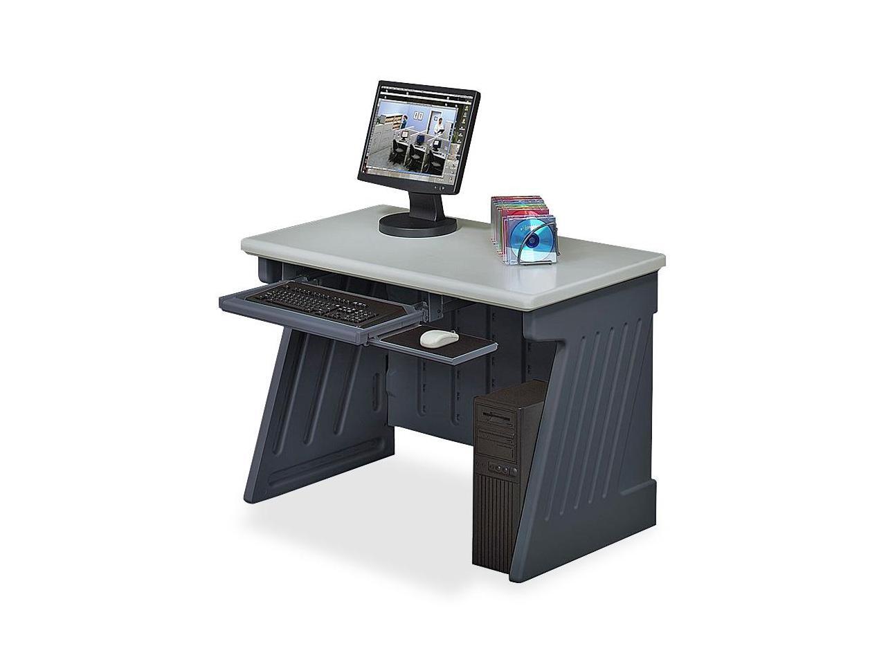 Iceberg SnapEase 42" Computer Desk, Resin, 42w x 24-1/2d. Charcoal ...