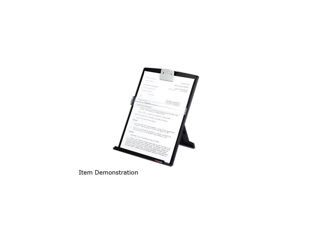 3M DH340MB Fold-Flat Freestanding Desktop Copyholder, Plastic, 150 ...
