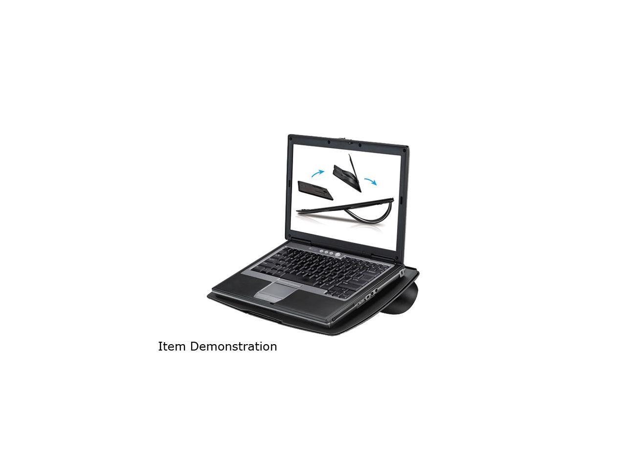 Fellowes Laptop Riser, Non-Skid, 15w x 5/16d x 10 3/4h, Black - Newegg.com