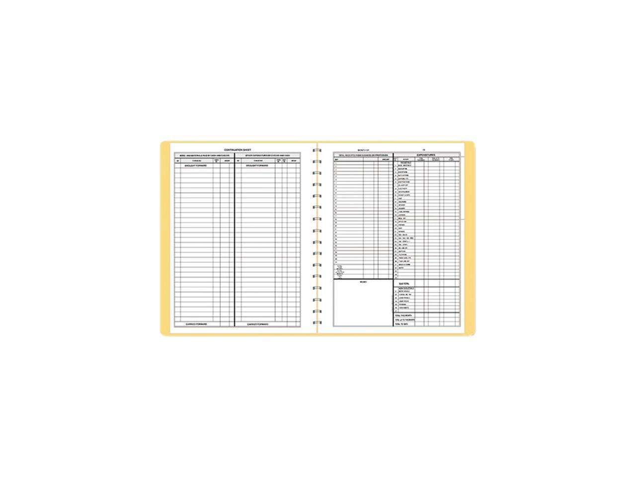 Dome 612 Bookkeeping Record, Tan Vinyl Cover, 128 Pages, 8 1/2 x 11 ...