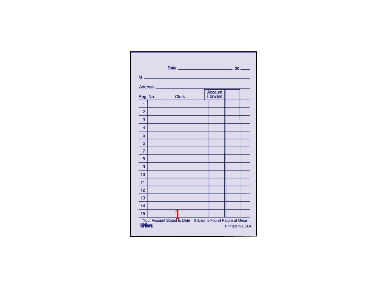Tops 46202 Duplicate Retail Sales Pad, 3-3/8 x 5, Carbon-Backed ...