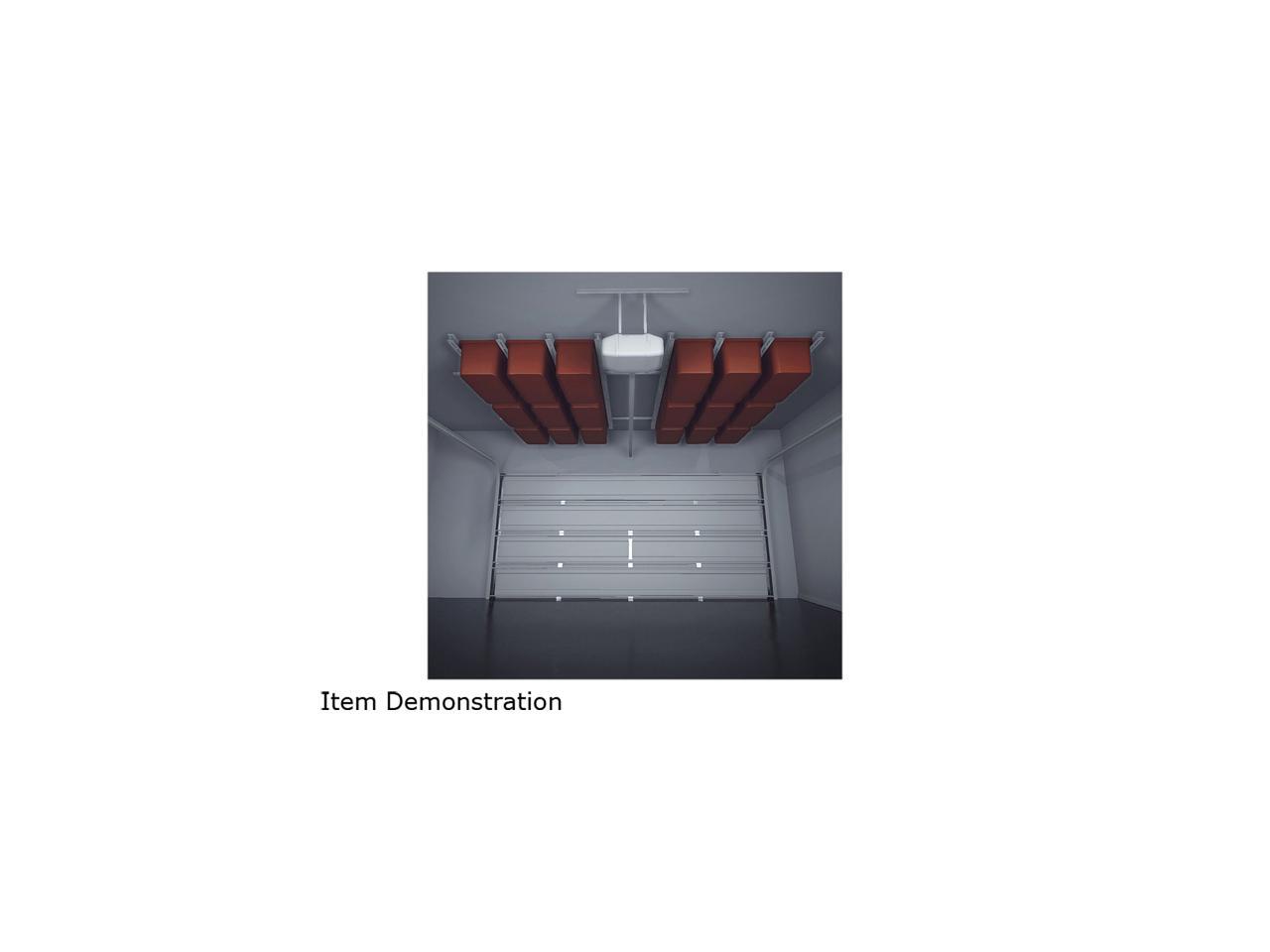 Ceiling Sam TS12W Rack N Rail Steel Overhead Tote Slide Storage Systems ...