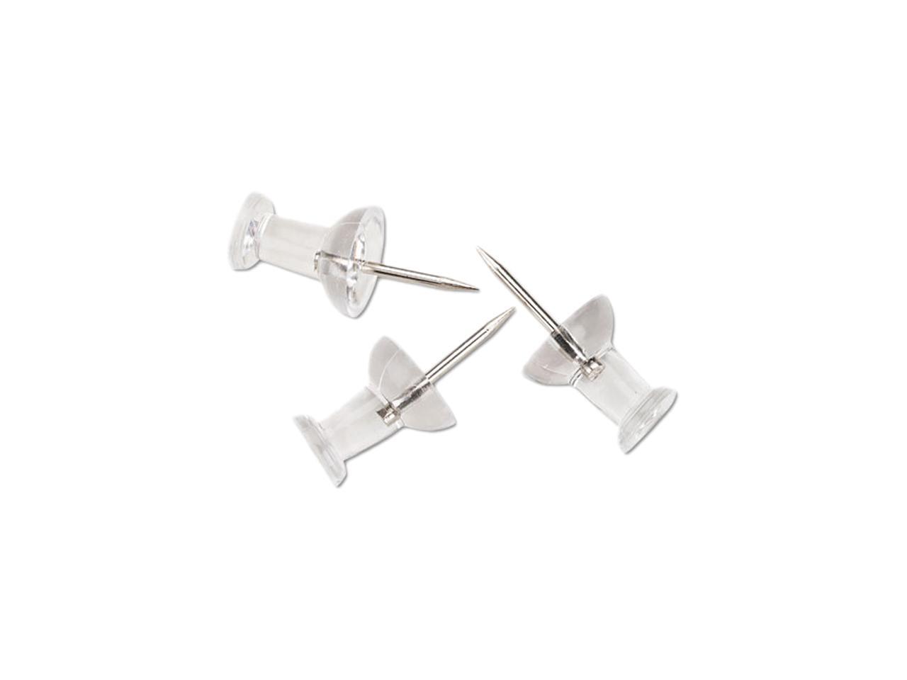 GEM CP20 Plastic Head Push Pins, Plastic, Clear, 3/8", 100/Box - Newegg.com