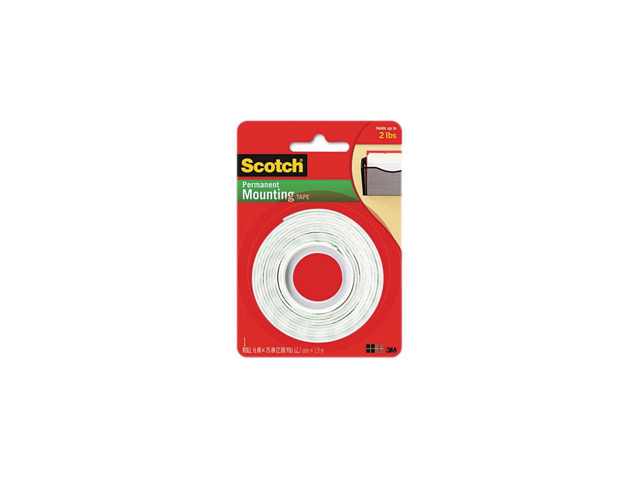 Scotch 110 Foam Mounting Double-Sided Tape, 1/2 Wide x 75 Long - Newegg.com