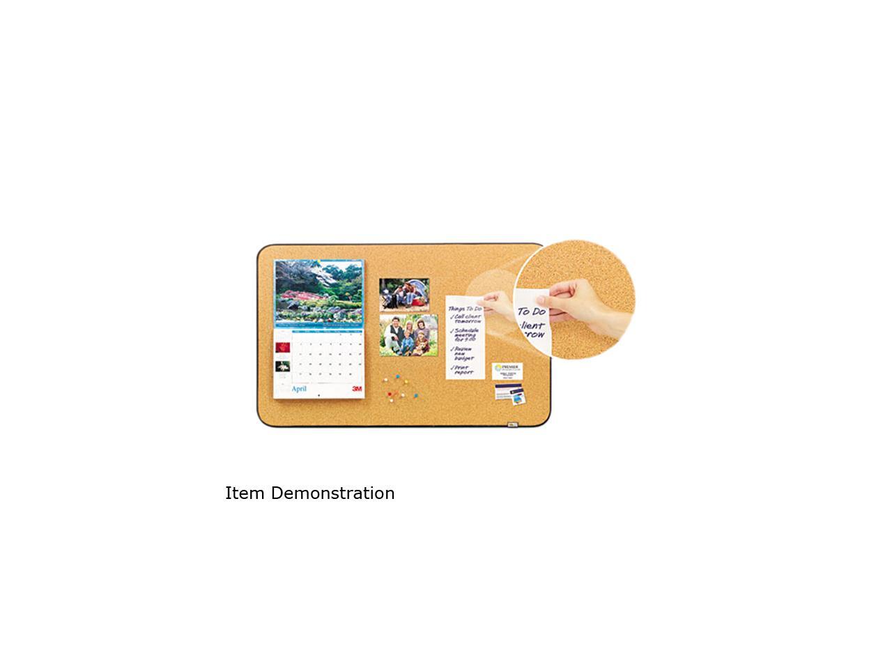 Post-it 558-BB Sticky Cork Self-Stick Bulletin Board, 36 x 22, Natural ...