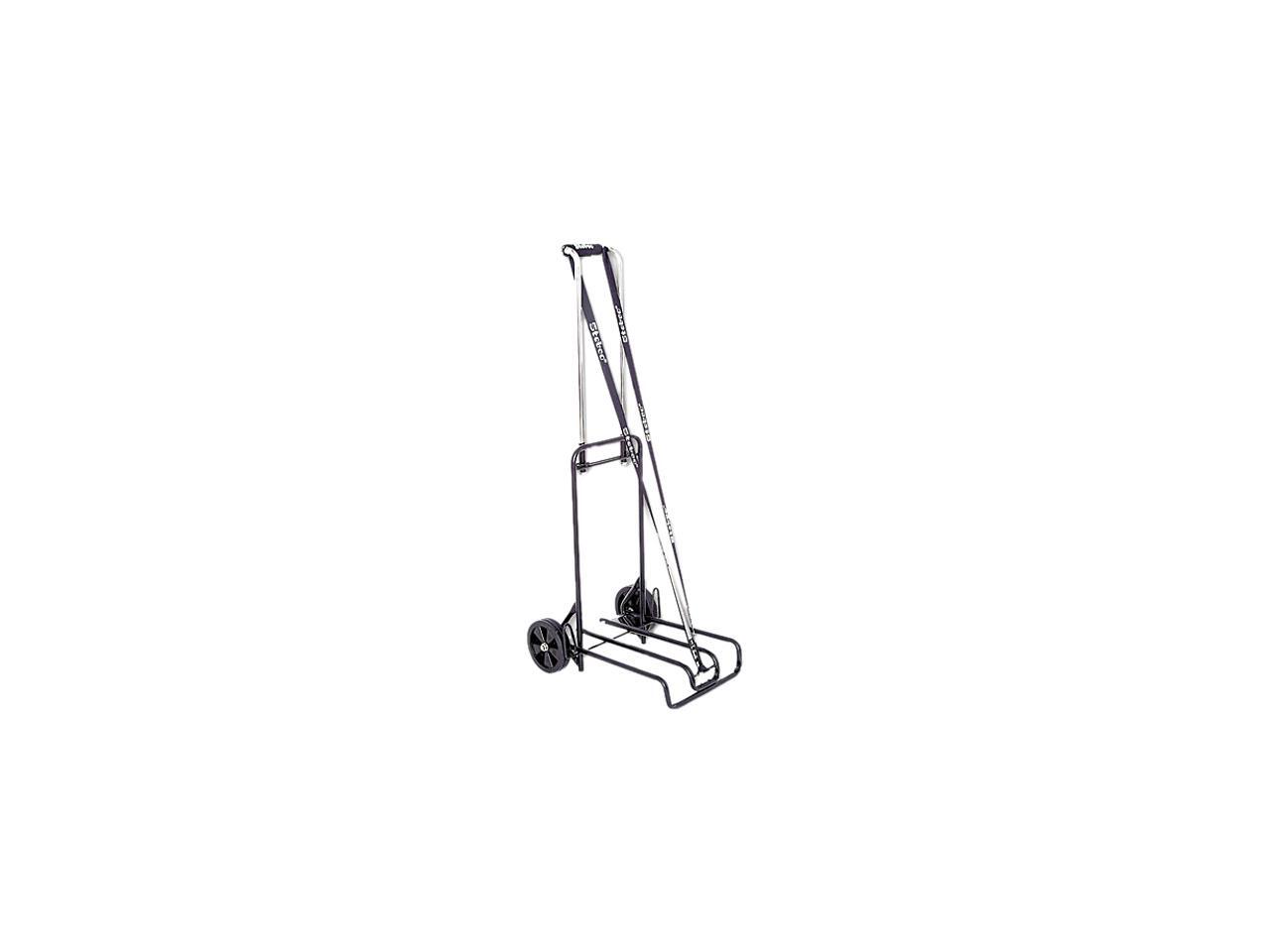 STEBCO Luggage Cart, 250lb Capacity, 12-1/4 x 13 Surface, Black/Chrome ...