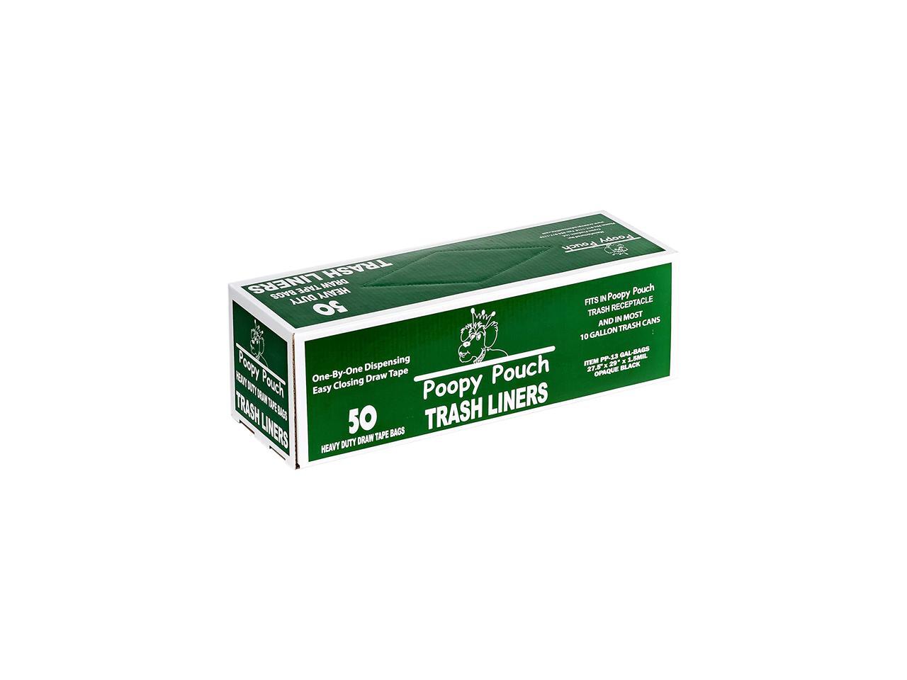 Poopy Pouch PP-13 GAL-BAGS Heavy Duty Trash Liners, 13 gal, 1.5 mil, 27 ...