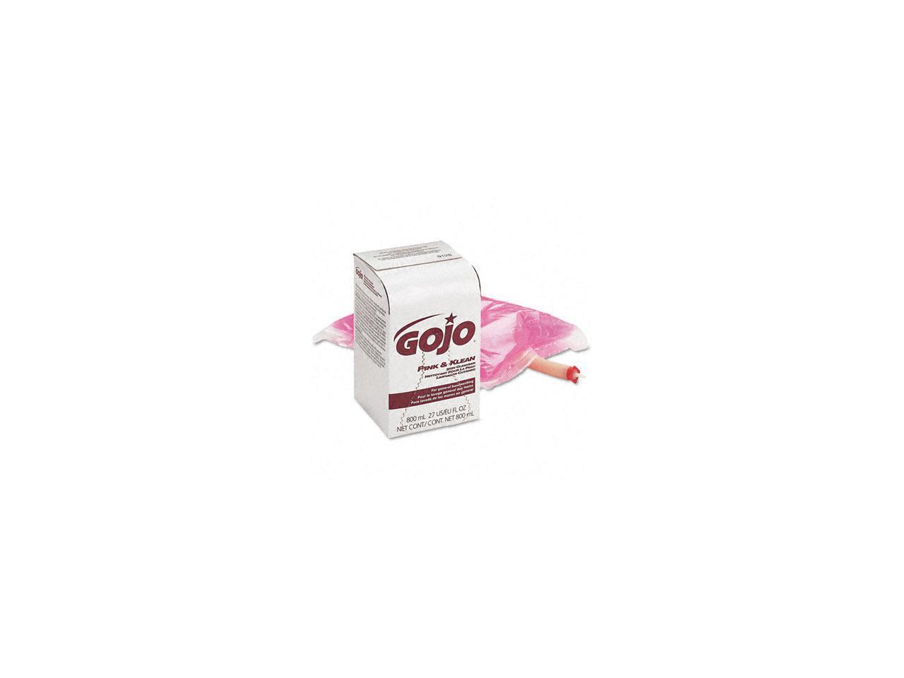 GOJO 9128-12EA Pink & Klean Skin Cleanser 800-ml Bag-in-Dispenser ...
