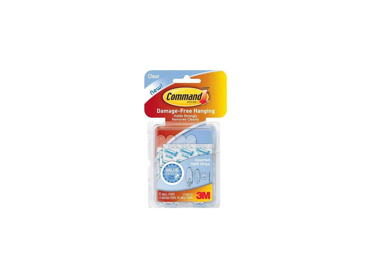 Command 17200CLR-ES Clear Assorted Refill Strips Value Pack - Newegg.com