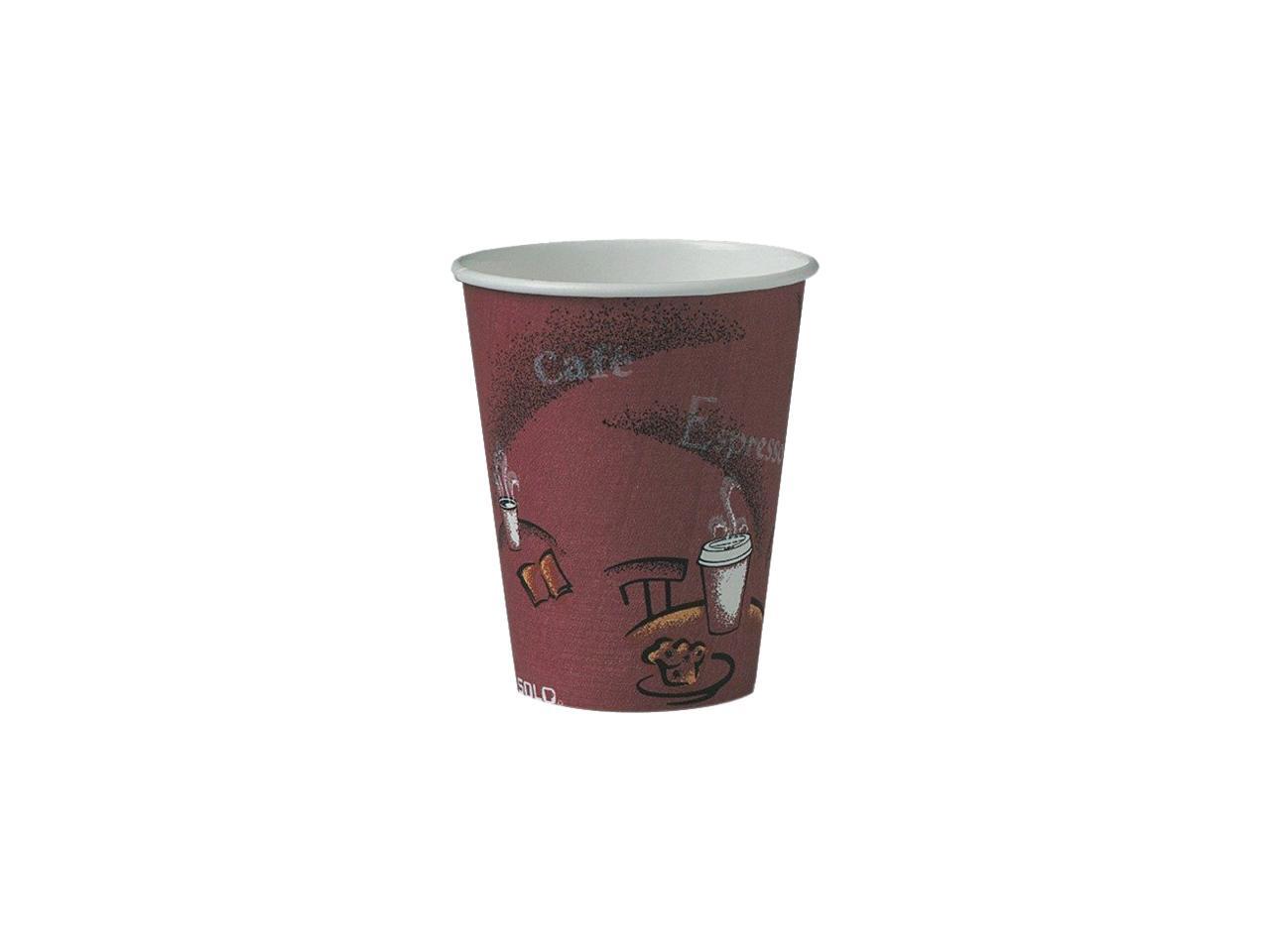 Solo Cup 378SI0041CT Bistro Design Disposable Paper Cups 8 fl oz ...