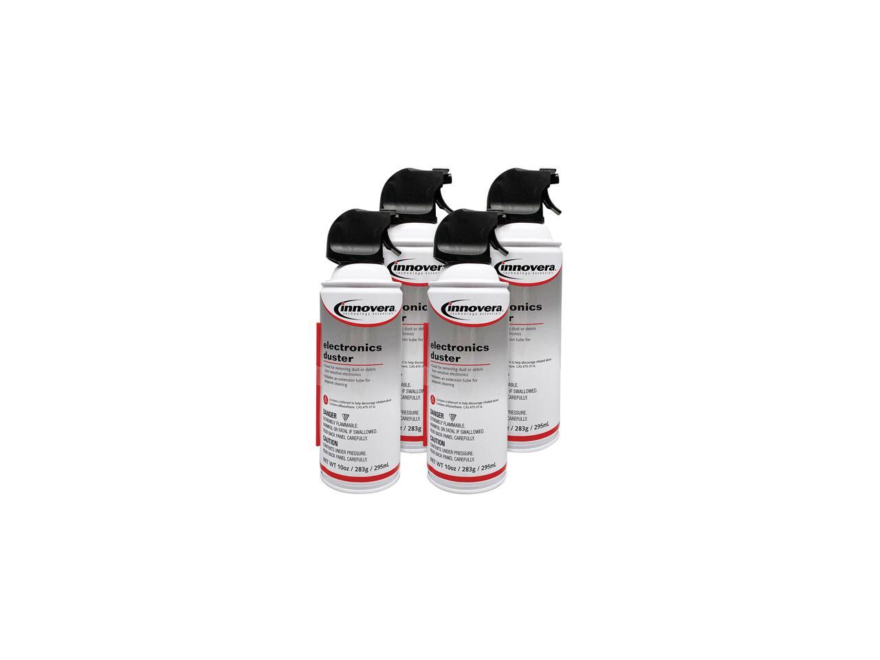 Innovera IVR10014 Compressed Air Duster Cleaner, 10 oz. Can, 4/Pack ...