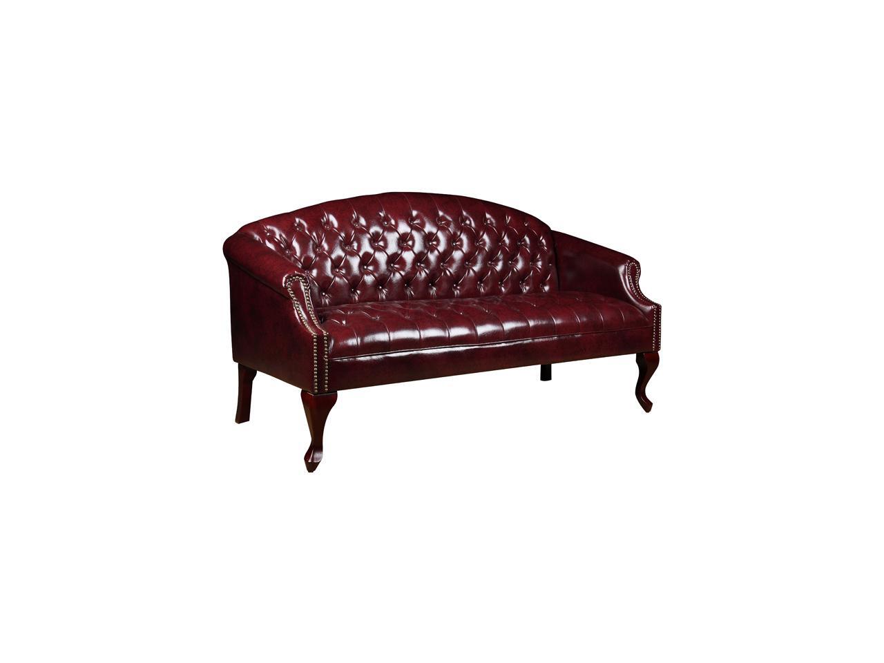 Boss Office Supplies BR99803-BY Classic Traditional Button Tufted Sofa ...