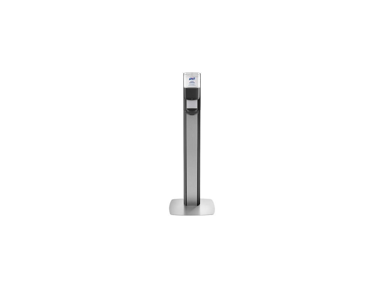 GOJO 7318-DS-SLV PURELL MESSENGER ES8 Silver Panel Floor Stand With ...