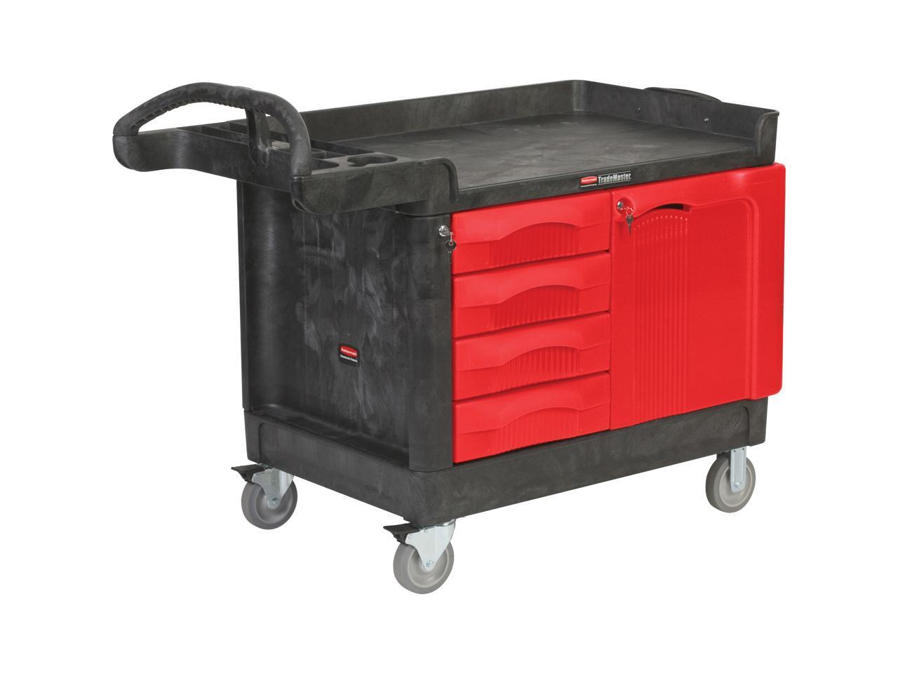 Rubbermaid Commercial 453388BLA TradeMaster Work Utility Cart - 750 lbs ...