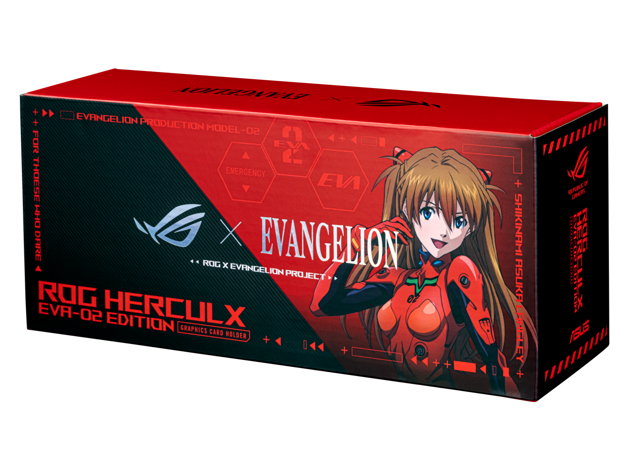 ASUS ROG Herculx EVA-02 Edition Graphics Card Holder (Tool-free design ...