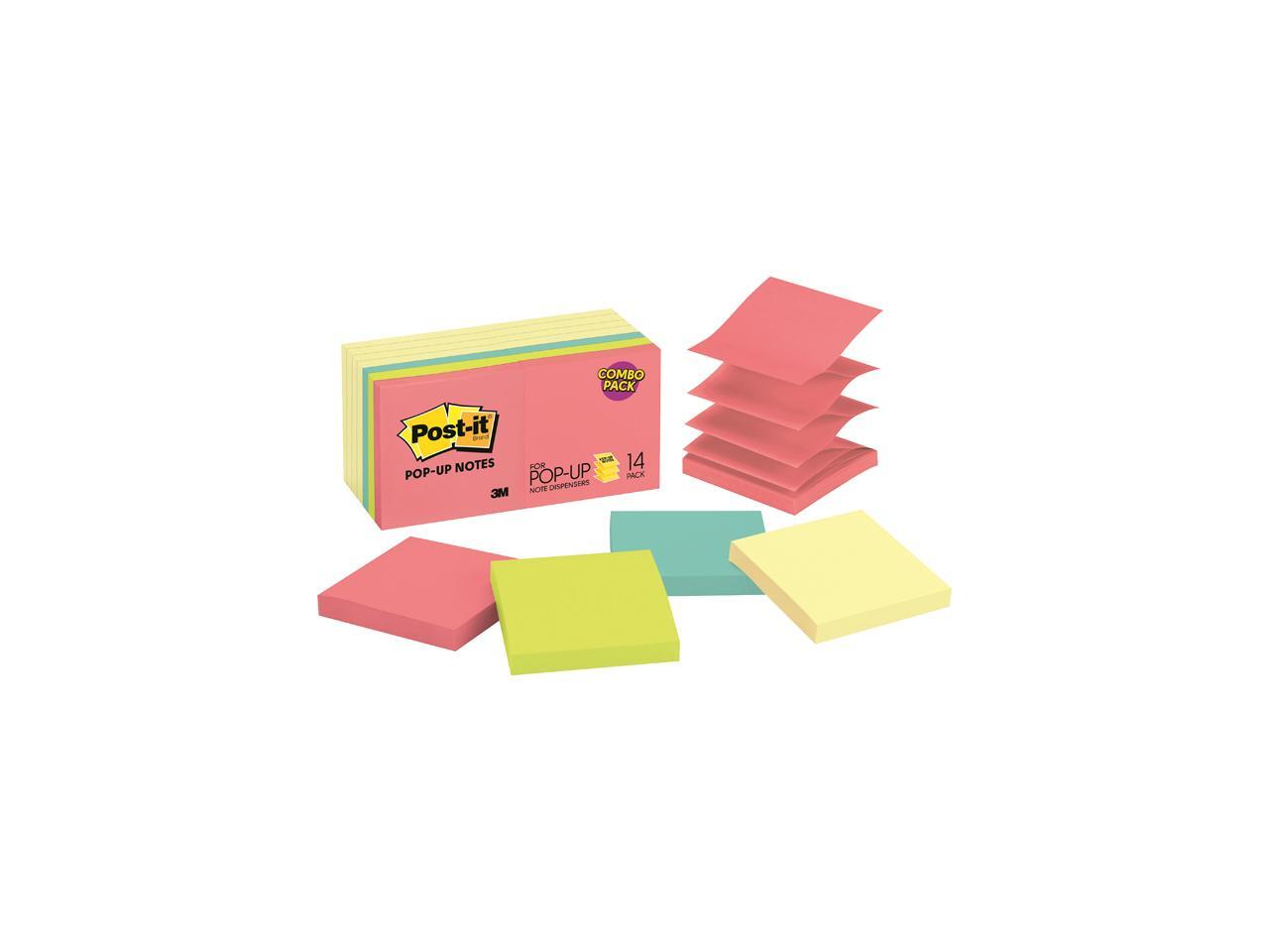 Post-it R330-14YWM Original Pop-up Notes Value Pack, 3 x 3, Canary ...