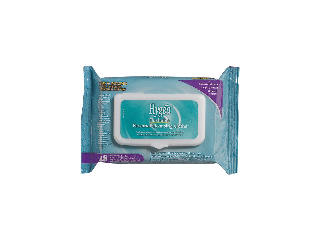 Sani Professional NIC A500F48 Hygea Flushable Personal Cleansing Cloths ...
