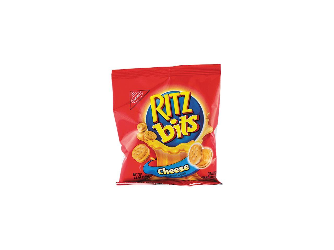 Nabisco 06834 Ritz Bits, Cheese, 1 1/2 oz Packs, 60 Packs/Carton ...