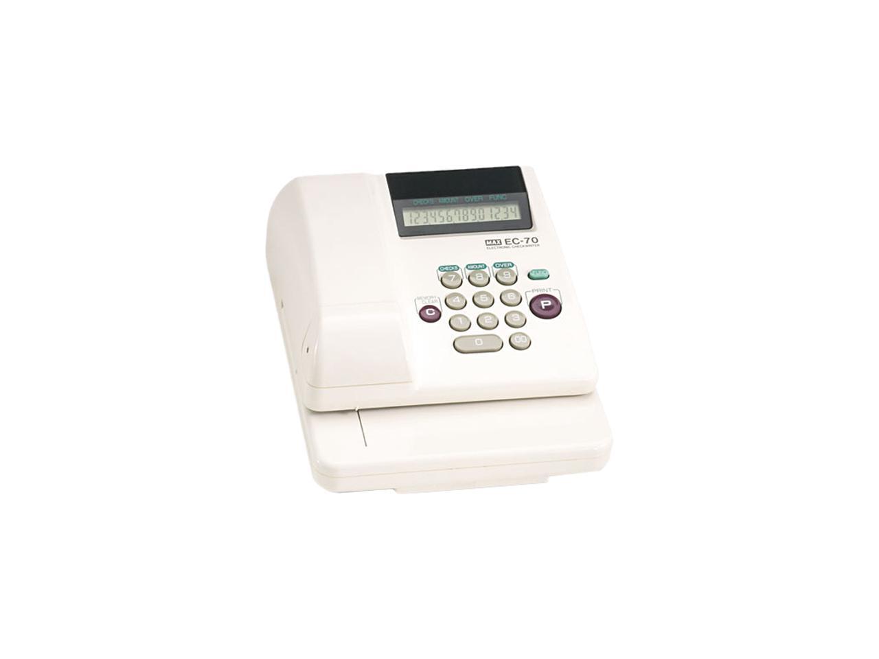 Max EC-70 Electronic Checkwriter, 14-Digit, 7-7/8 x 9-5/8 x 3-5/8 ...