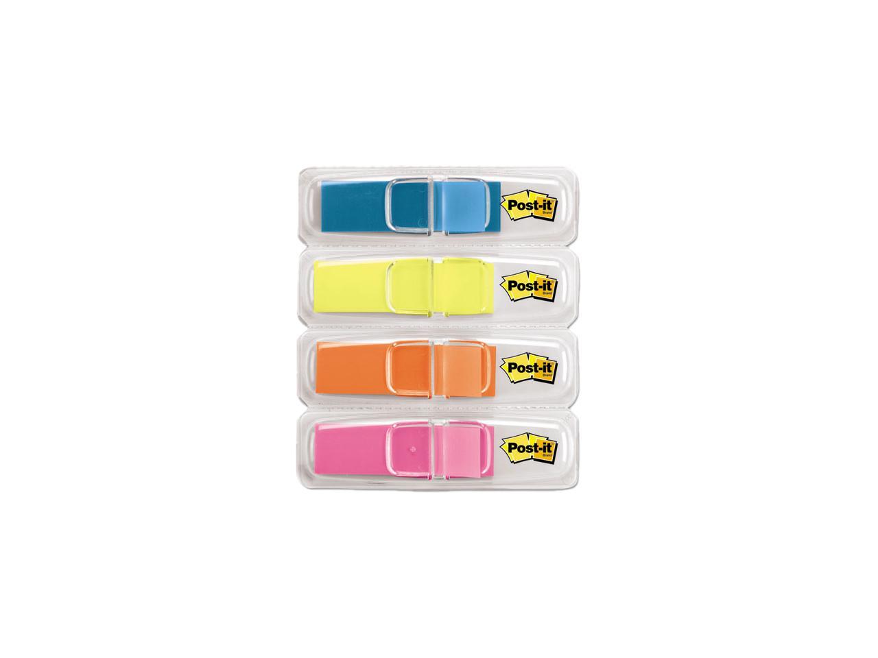 Post-it Flags 683-4ABX Highlighting Flags, Bright Colors, 1/2" x 1 3/4 ...