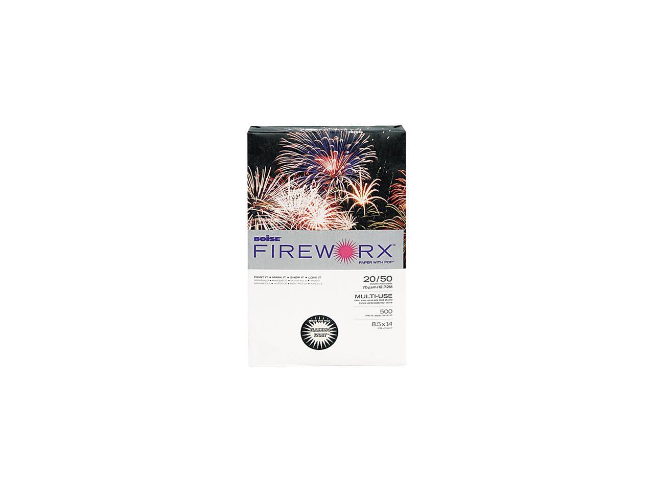 Boise FIREWORX Colored Paper, 20lb, 8-1/2 x 14, Flashing Ivory, 500 ...