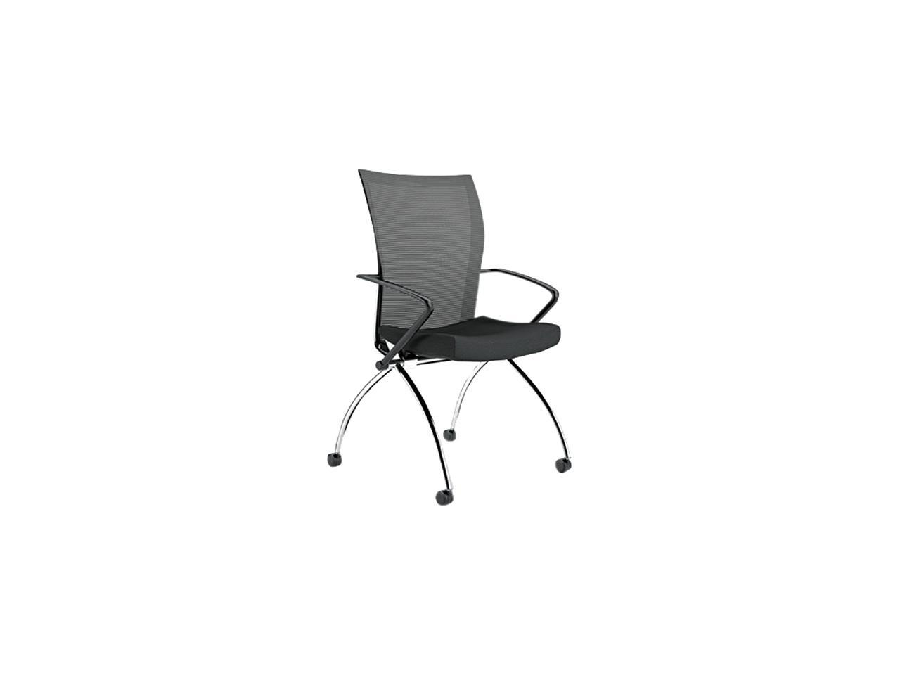 Mayline TSH1BB Valoré Series High-Back Nesting Chair, Mesh / Fabric ...
