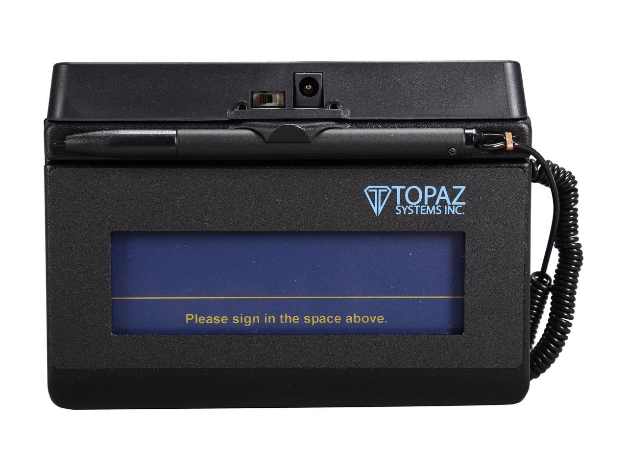 Topaz SigLite 1x5 T-S460 Series Bluetooth T-S460-BT2-R Signature Capture Pad - Newegg.com