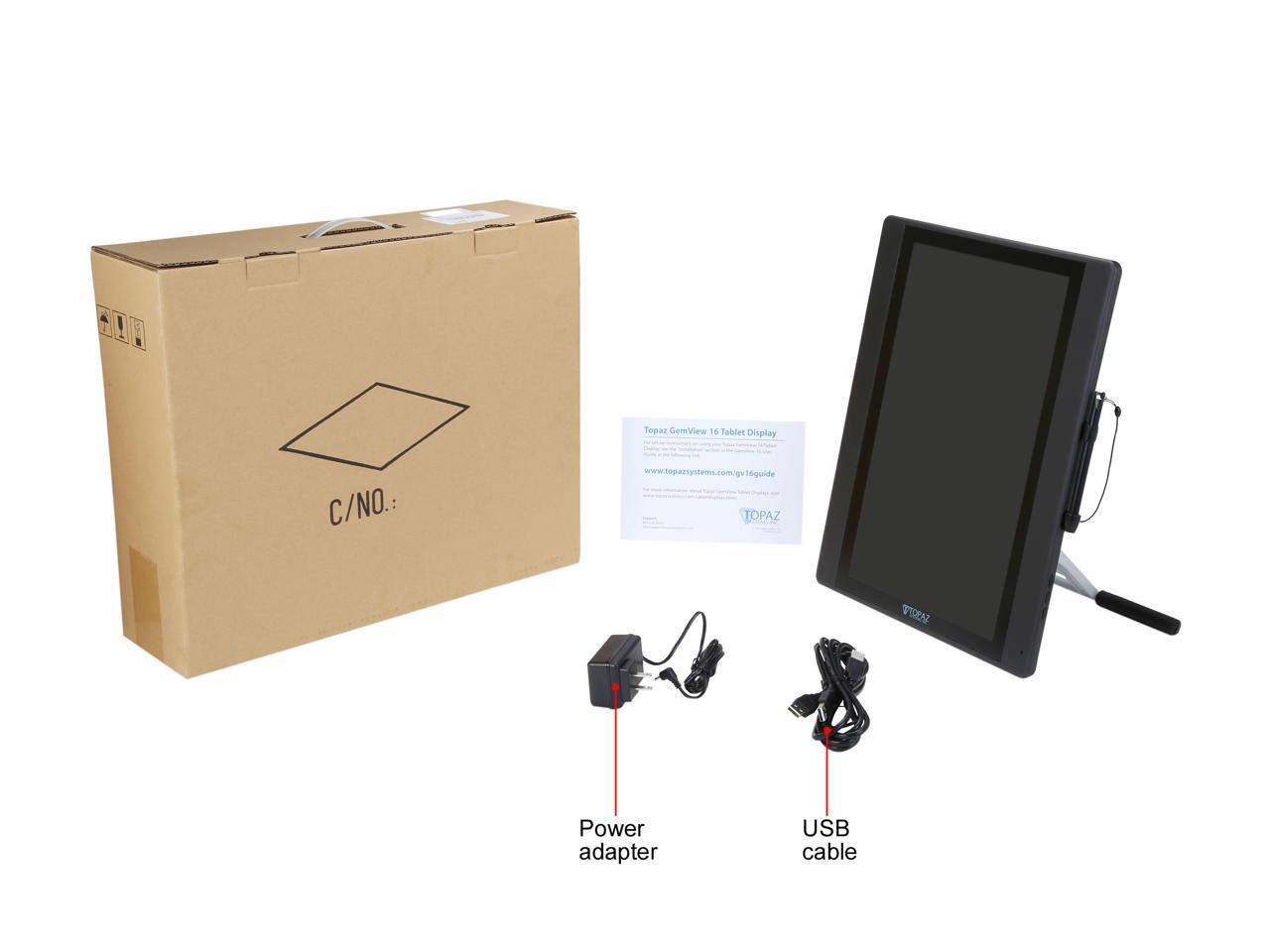 Topaz GemView 16 Tablet Display - TD-LBK156VA - Newegg.com