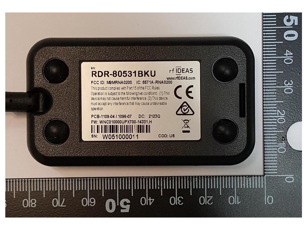 RF IDEAS RDR-80531BKU WAVE ID Plus Mini V3 Black USB Keystroke Reader ...