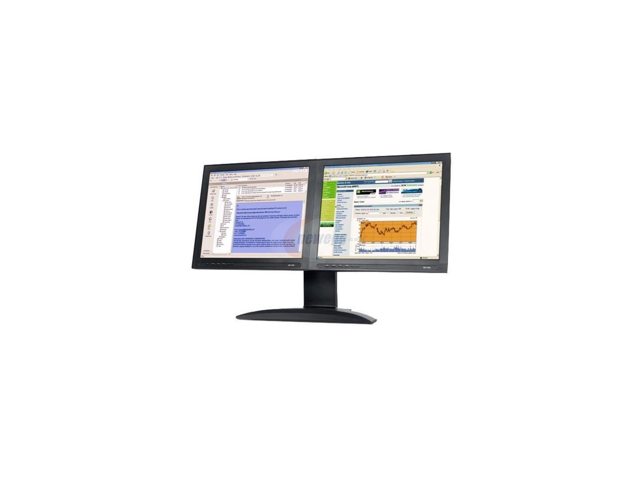 DoubleSight 17" TFT LCD Dual LCD Monitor 8 ms 2560 x 1024 D-Sub, DVI-D ...