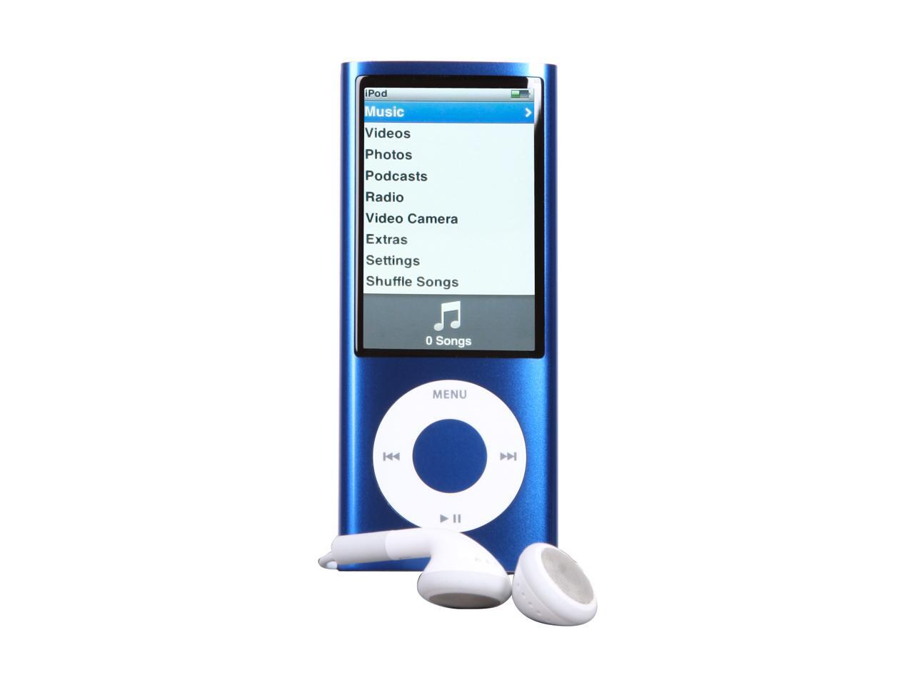 Apple - iPod nano 8GB - 5th Gen w/ Camera (BLUE) MC037LL/A - Newegg.com