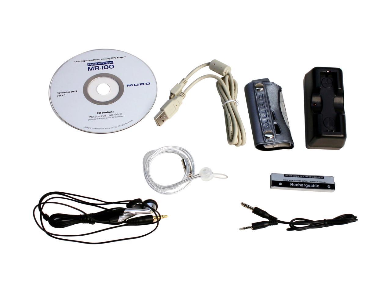 MURO Silver & Black 512MB MP3 Player MR-100 512MB - Newegg.com
