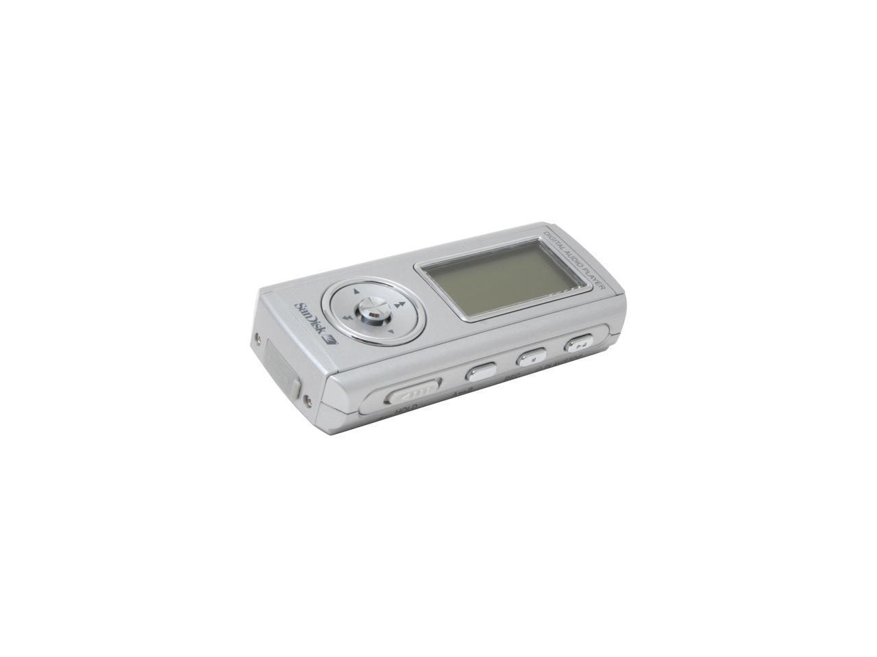 Refurbished: SanDisk Silver 1GB MP3 Player SDMX1-1024R - Newegg.com