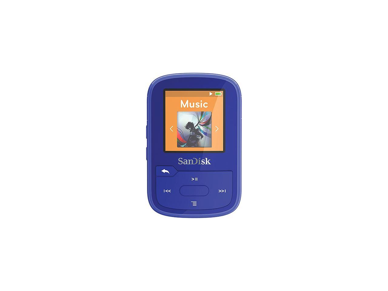 SanDisk 1.44" Blue 16GB MP3 Player SDMX28-016G-G46B - Newegg.com