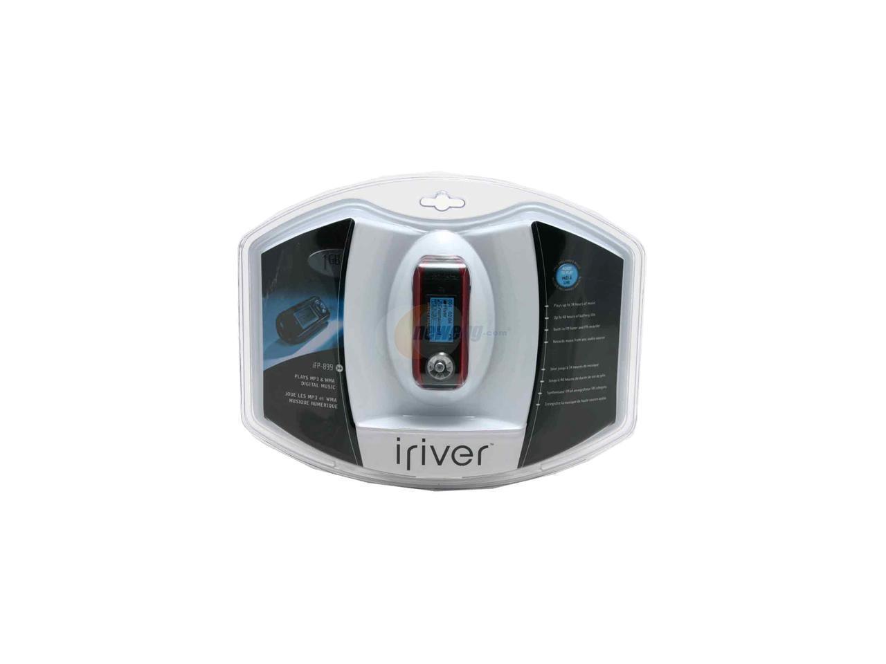 iRiver Black & Red 1GB MP3 Player IFP-899T - Newegg.com