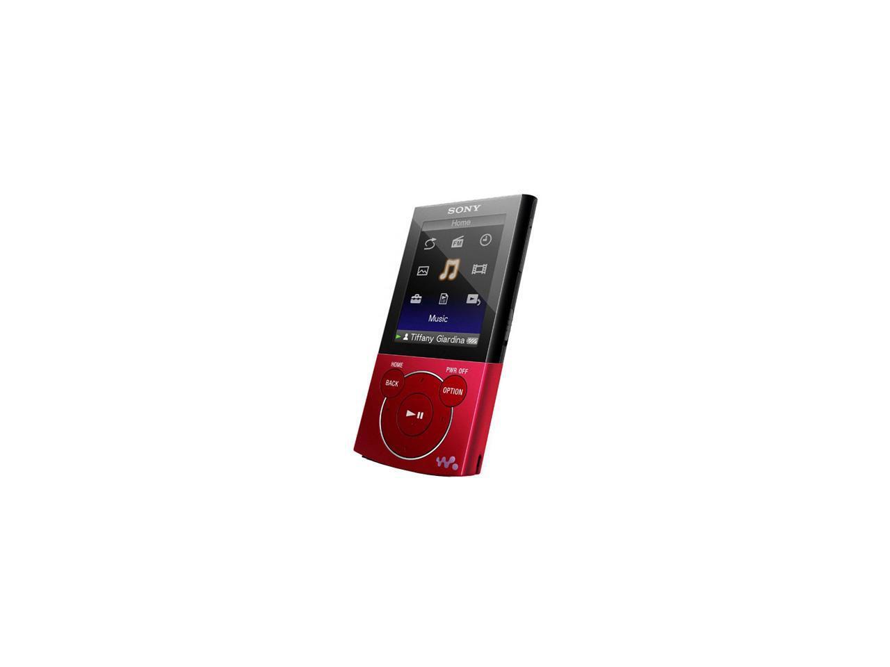 SONY Walkman 2.0" Red 16GB MP3 / MP4 Player NWZ-E345RED - Newegg.com