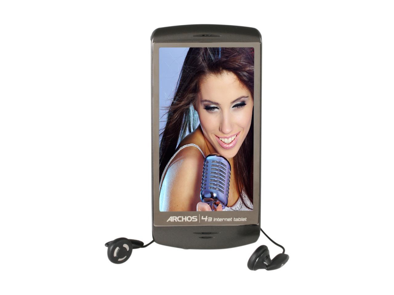 ARCHOS 4.3" MP3 / MP4 Player 43 Internet Tablet - 8GB - Newegg.com