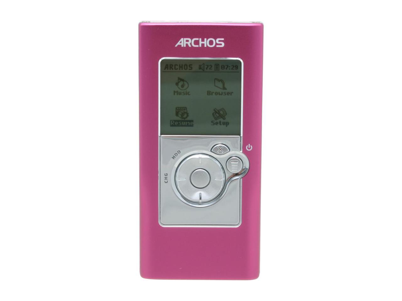 ARCHOS Funky Pink MP3 Player Gmini XS 100 - Newegg.com