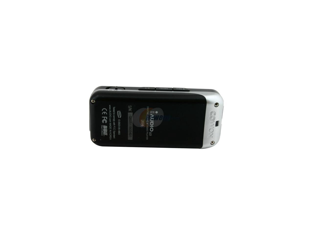 iAUDIO U3 Black 2GB MP3 Player U3-2048BL - Newegg.com
