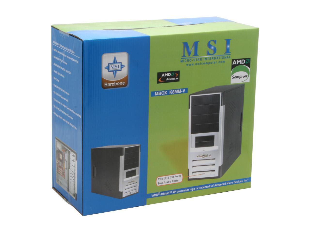 Open Box: MSI MBOX K8MM-V AMD Socket 754 VIA K8M800 Barebone - Newegg.com