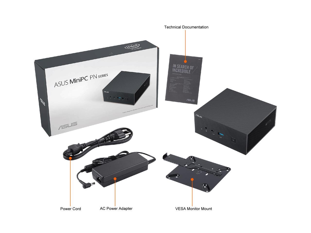 ASUS PN63-S1 Mini PC Barebone with Intel Core i5-11300H, up to 64GB ...