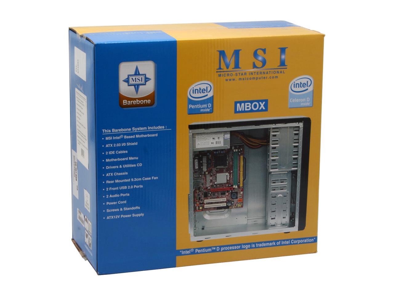 MSI MBOX 945GM3-F Intel Socket T(LGA775) Intel 945G Barebone - Newegg.com
