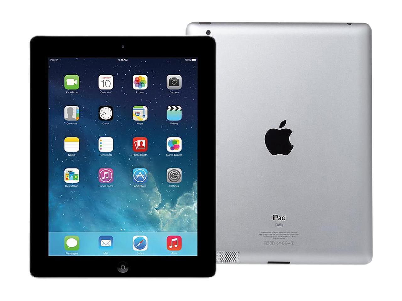Refurbished: Apple iPad 4 A1458-U-BLK 128GB Flash Storage 9.7" Tablet ...